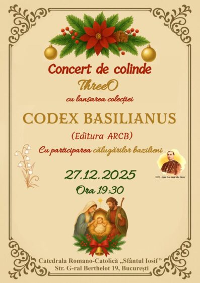 ARCB | 27 decembrie: Concert de colinde ThreeO și lansarea „Codex ...